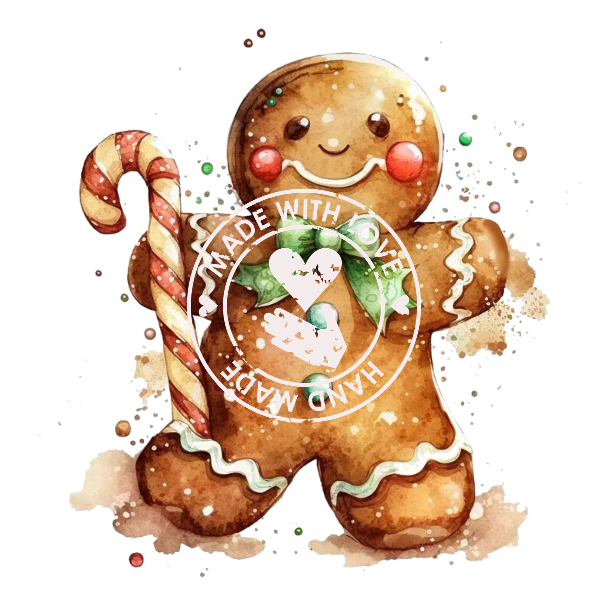 Gingerbread PNG Christmas Clipart Winter Clipart Holiday - Etsy