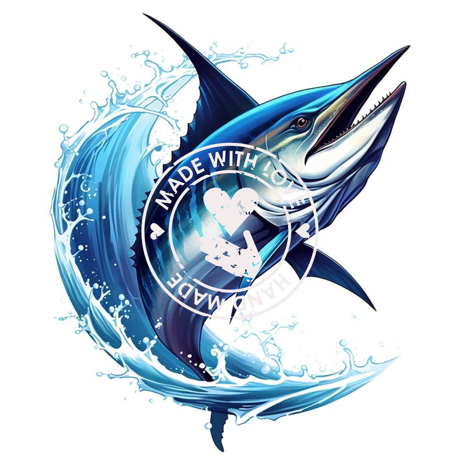 Blue Marlin PNG, PNG, Watercolor Fishing, Fish Sublimation, Fish Png ...
