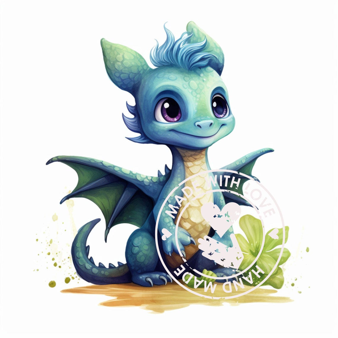 BABY DRAGONS Png , Watercolor CLIPART Magical, Fantasy Transparent ...
