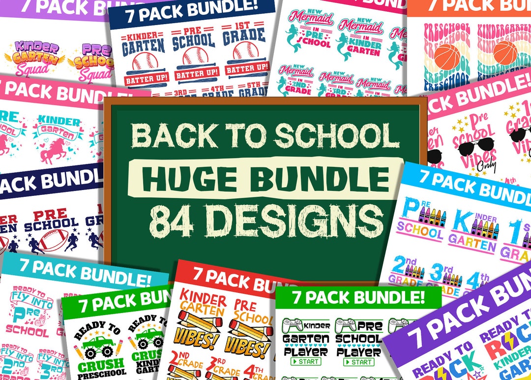 Back to School Huge Bundle, Cut Files Circuit, Silhouette , 84+ Designs ...