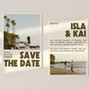 Handwritten Beach Save the Date Template: Coastal Wedding (digital ...