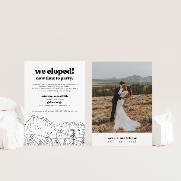 Elopement Party Invitation - Etsy