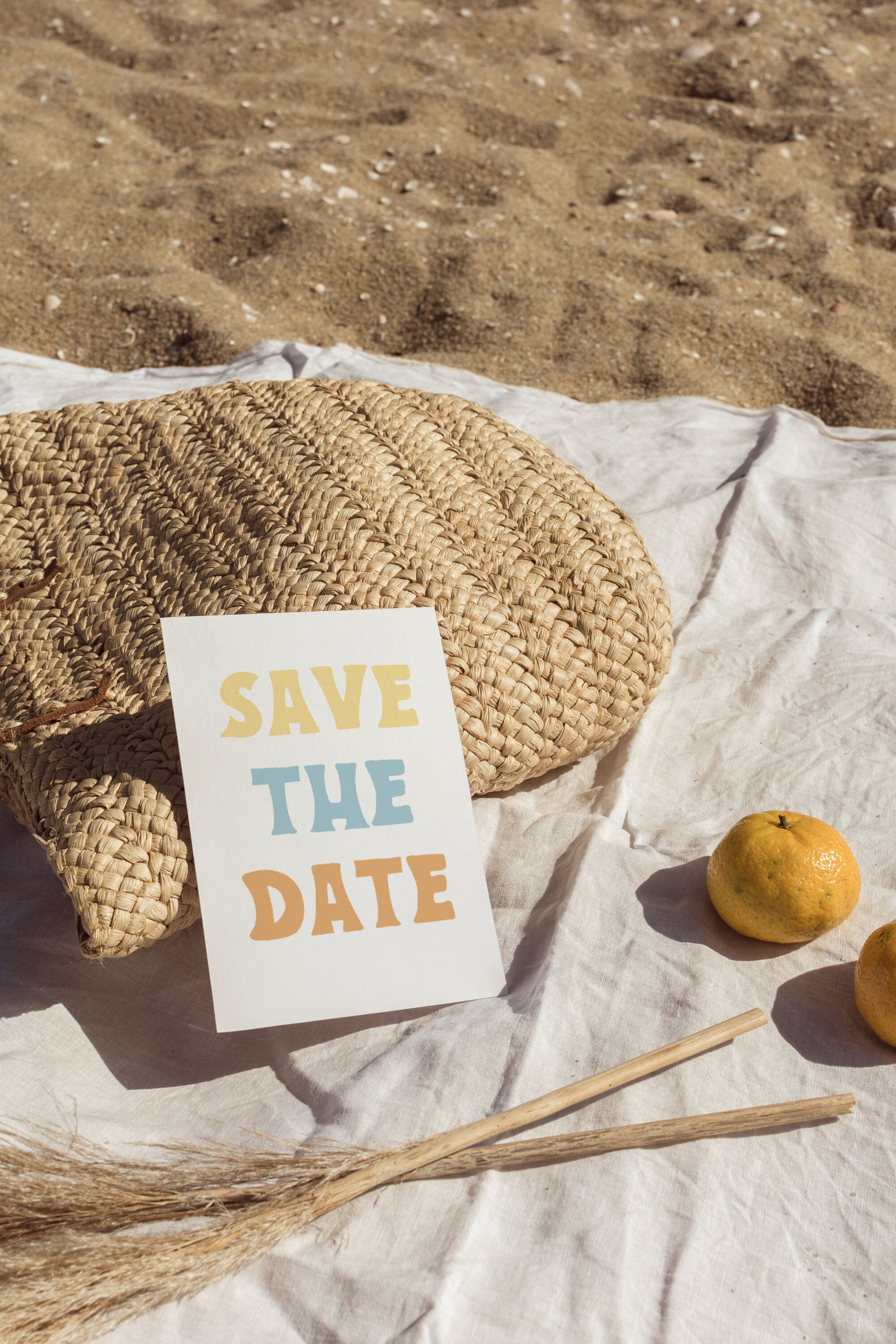 SUMMER Save the Date Card Beach Save the Date Beach - Etsy