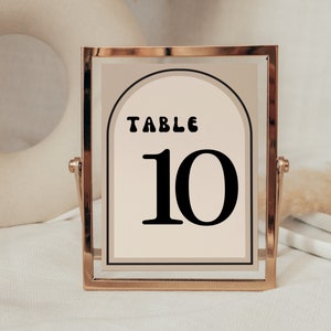CLEO Retro Wedding Table Numbers | Retro Table Numbers | 70s Wedding or ...