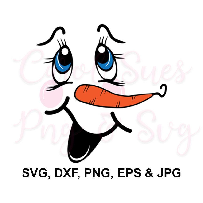 Snowman Face Svg & Png Files for Sublimation Download, for Tumblers ...