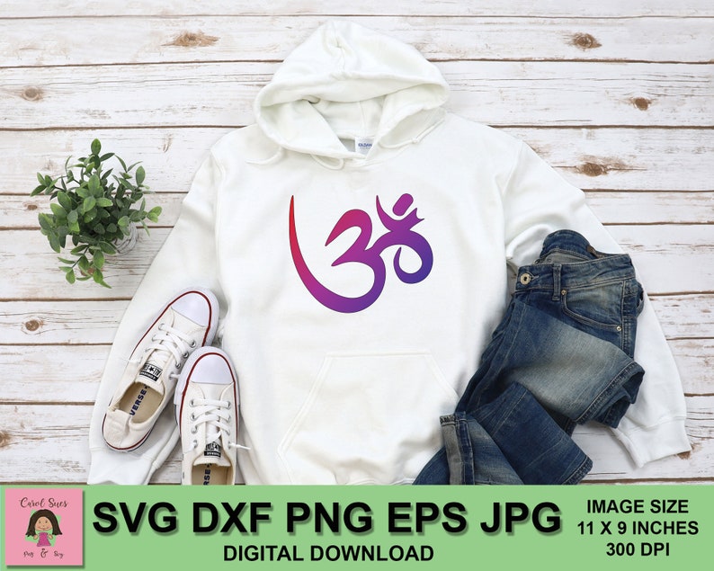 Om Symbol Svg File for Cricut, Om Svg, Sublimation Designs Downloads ...