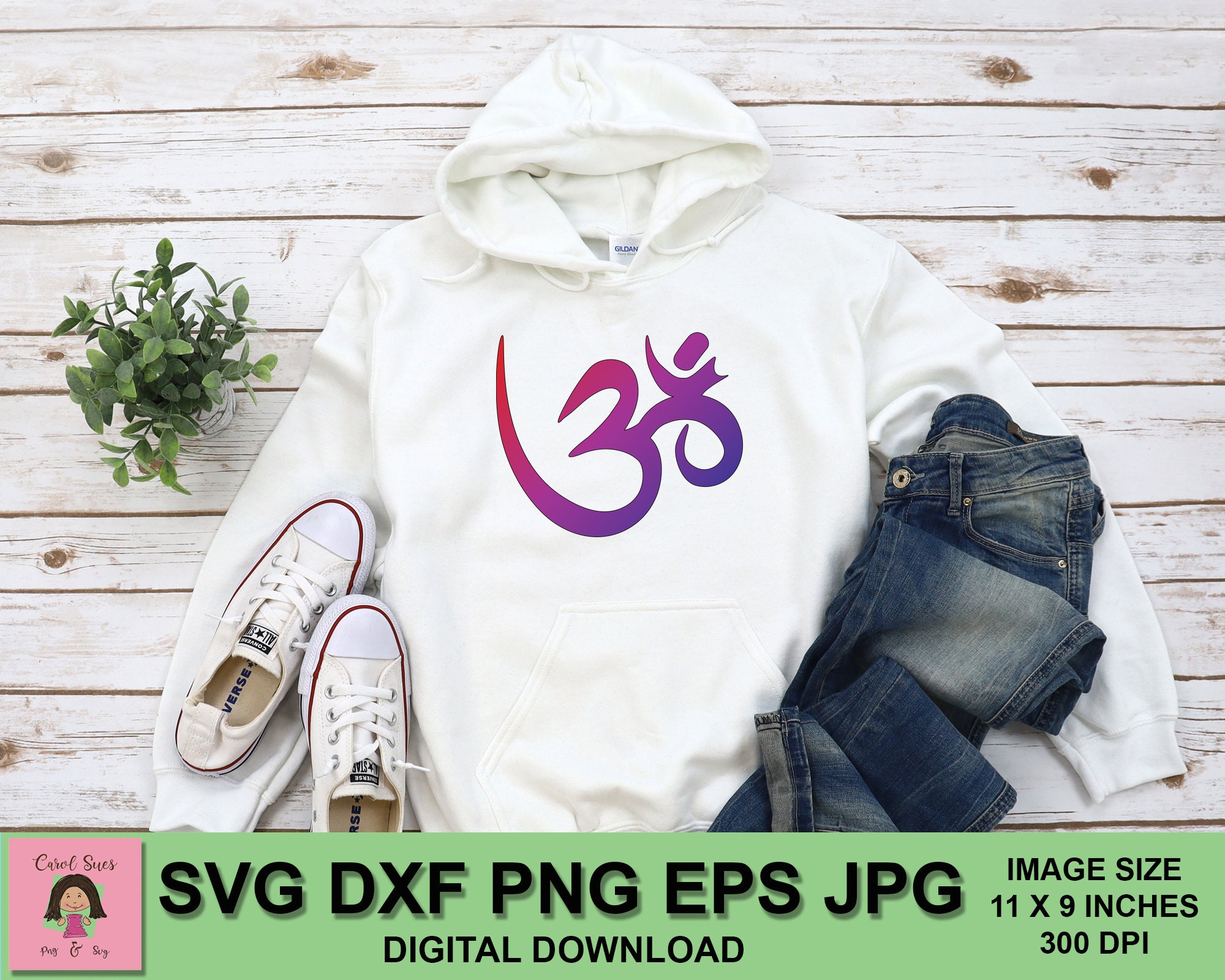 Om Symbol Svg File for Cricut, Om Svg, Sublimation Designs Downloads ...