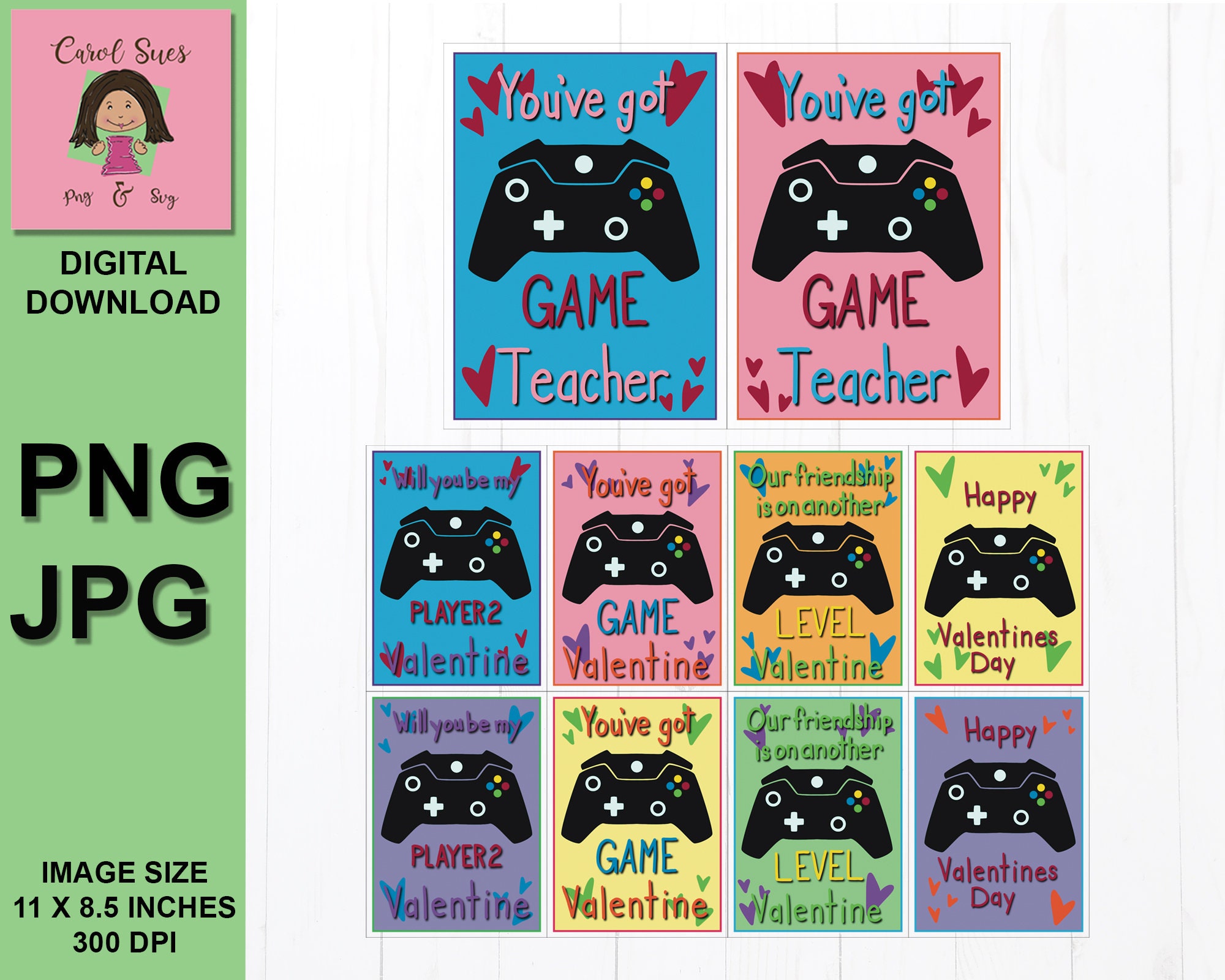 Video Game Controller Diy Printable Valentine Card Kids With Teacher ...