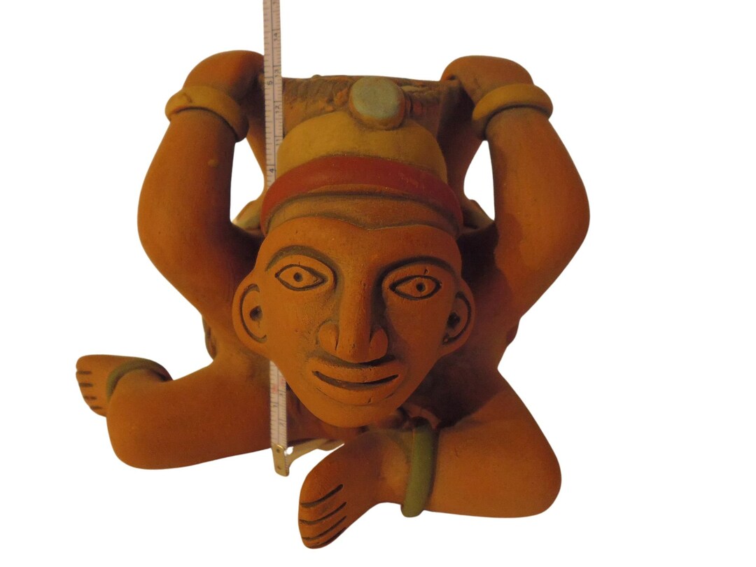 Teotihuacan Vase Mexican Aztec Inca Clay Figurine Mayan Terracotta Vase ...