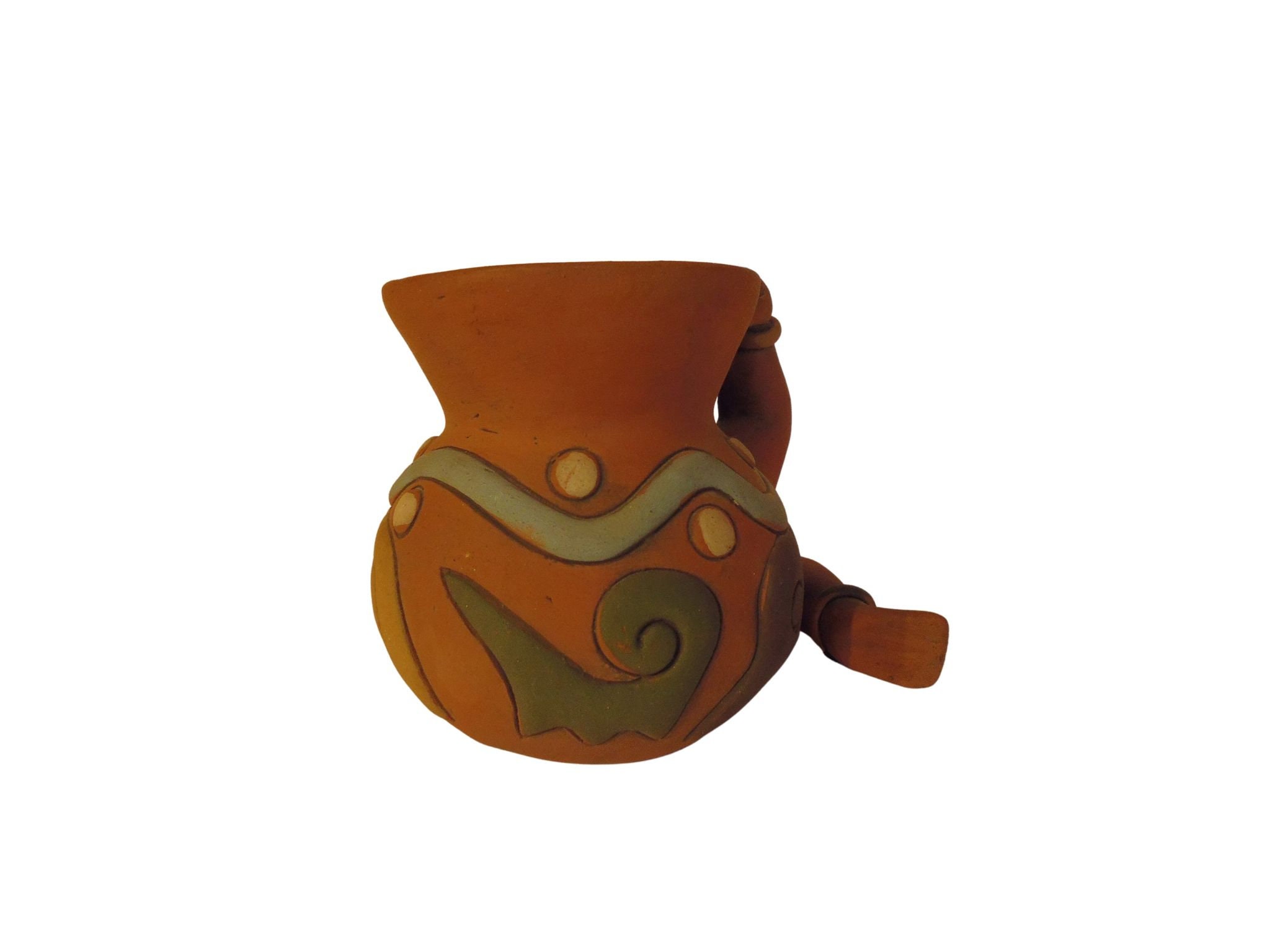 Teotihuacan Vase Mexican Aztec Inca Clay Figurine Mayan Terracotta Vase ...