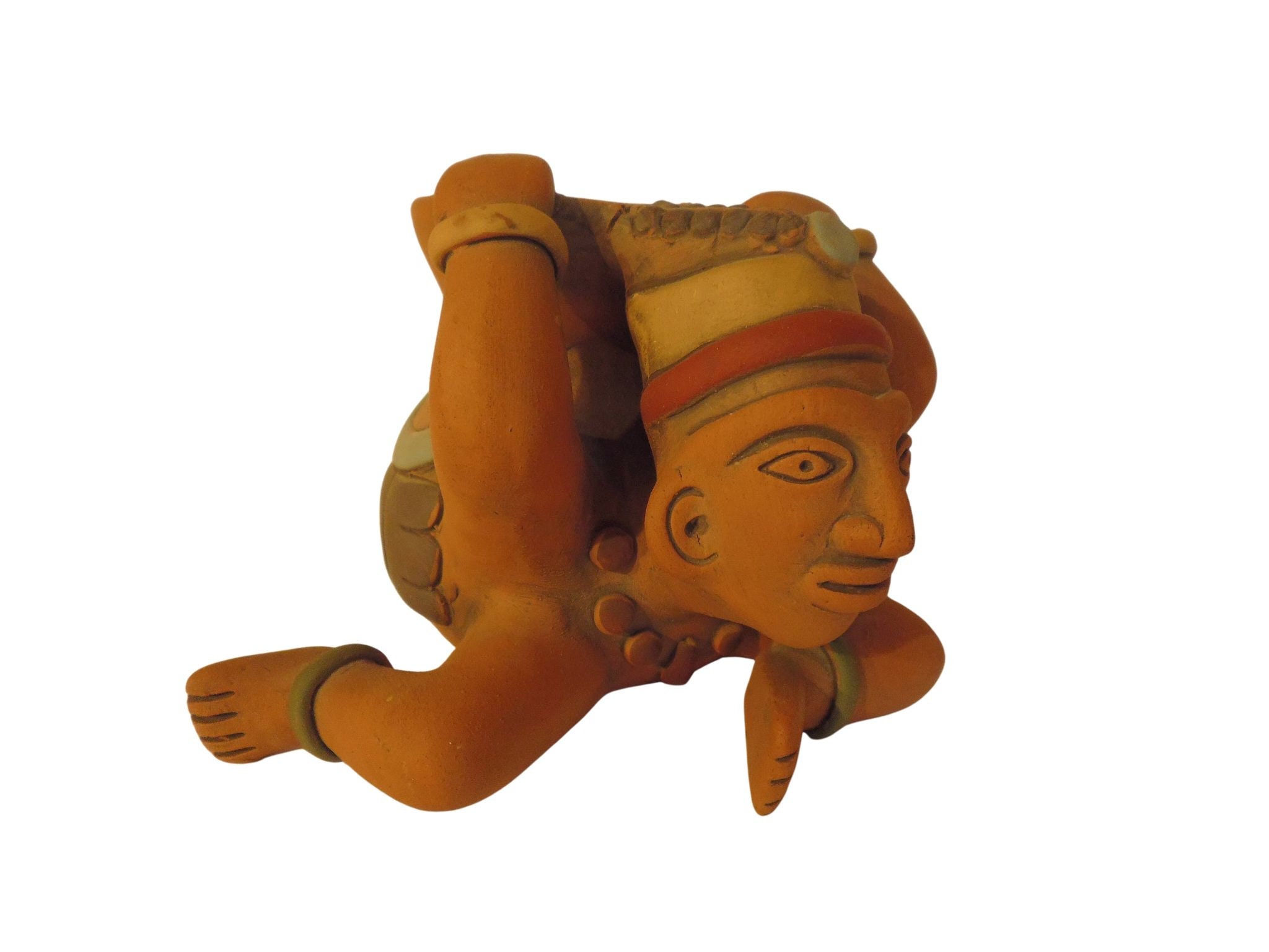 Teotihuacan Vase Mexican Aztec Inca Clay Figurine Mayan Terracotta Vase ...