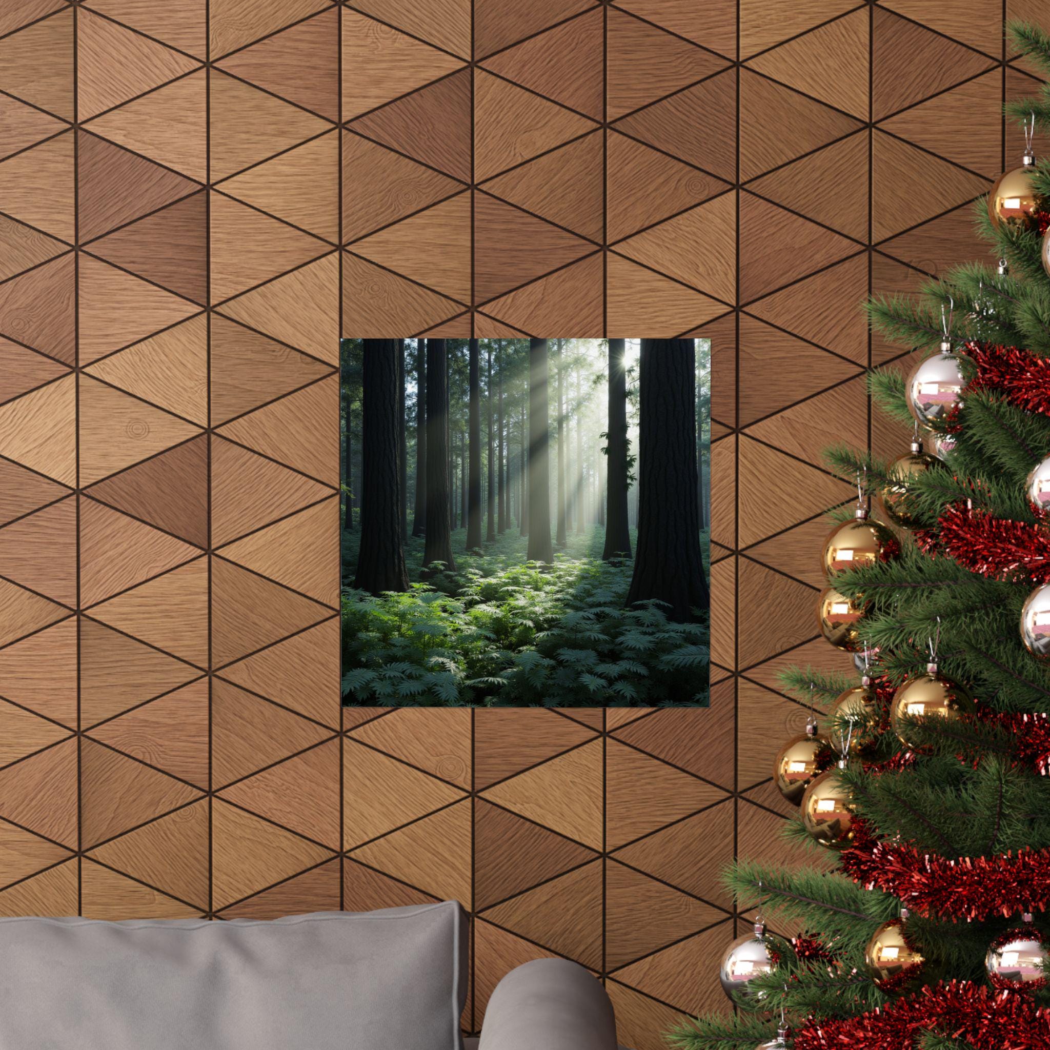 Forest Canopy Matte Vertical Posters, Redwood Trees Nature Wall Art ...