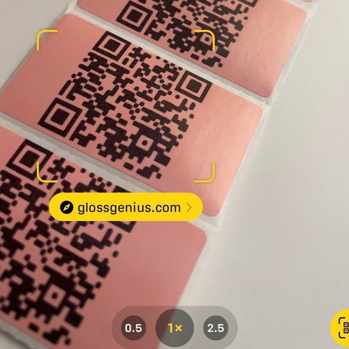 50 QR Code Stickers Custom QR Code Labels Small Business - Etsy