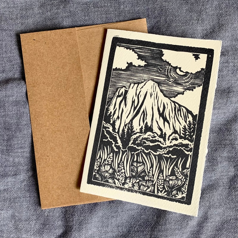 Linocut Cards - Etsy