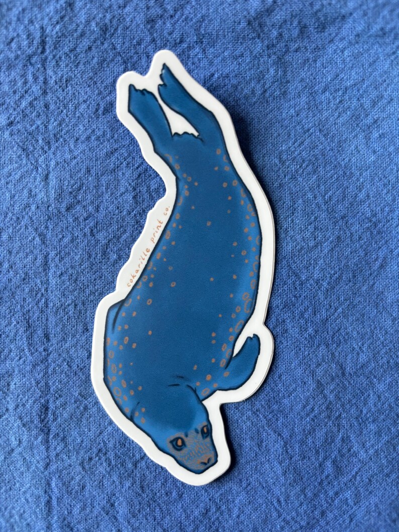 Blue Seal Sticker - Etsy
