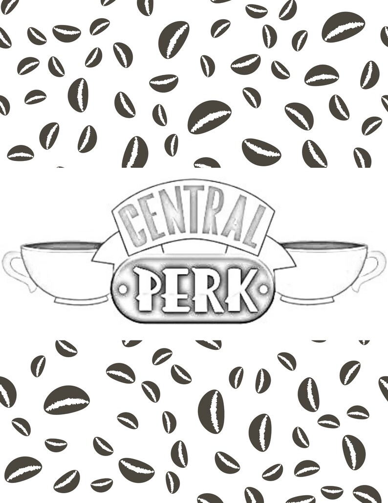 Friends Printable Coloring Pages INSTANT DOWNLOAD Coloring Book Friends ...