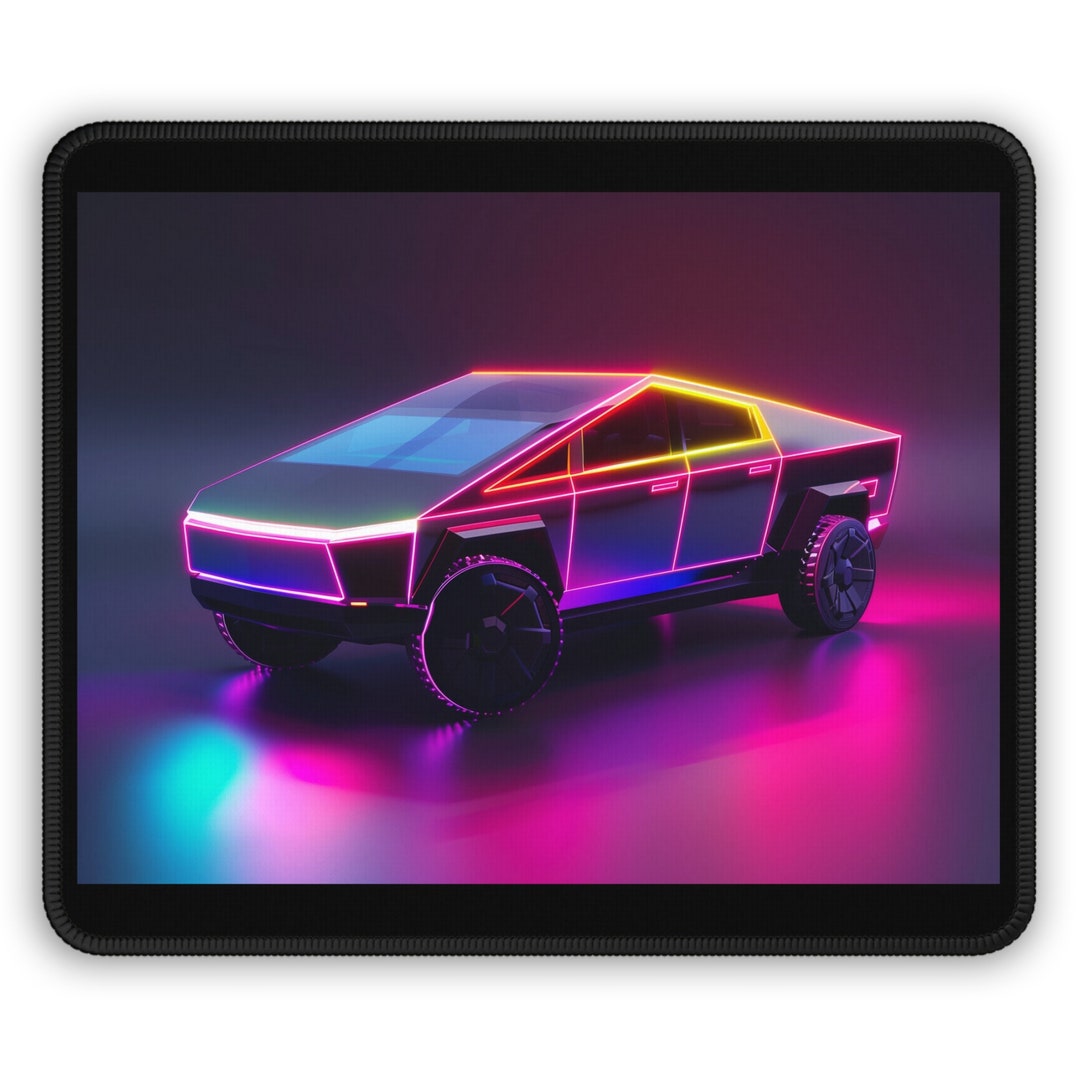Gaming Mouse Pad, Tesla Cybertruck Mouse Mat - Etsy