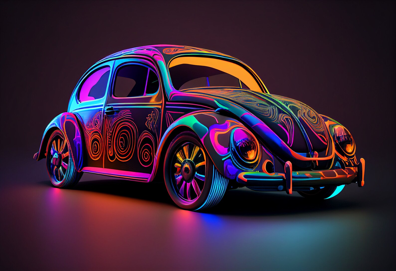 Wall Art, Car Lover, VW Beetle, Frame TV, Printable, PC Desktop - Etsy