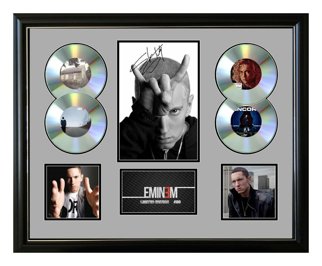 Eminem Signed Photo Limited Edition Framed Memorabilia - Etsy