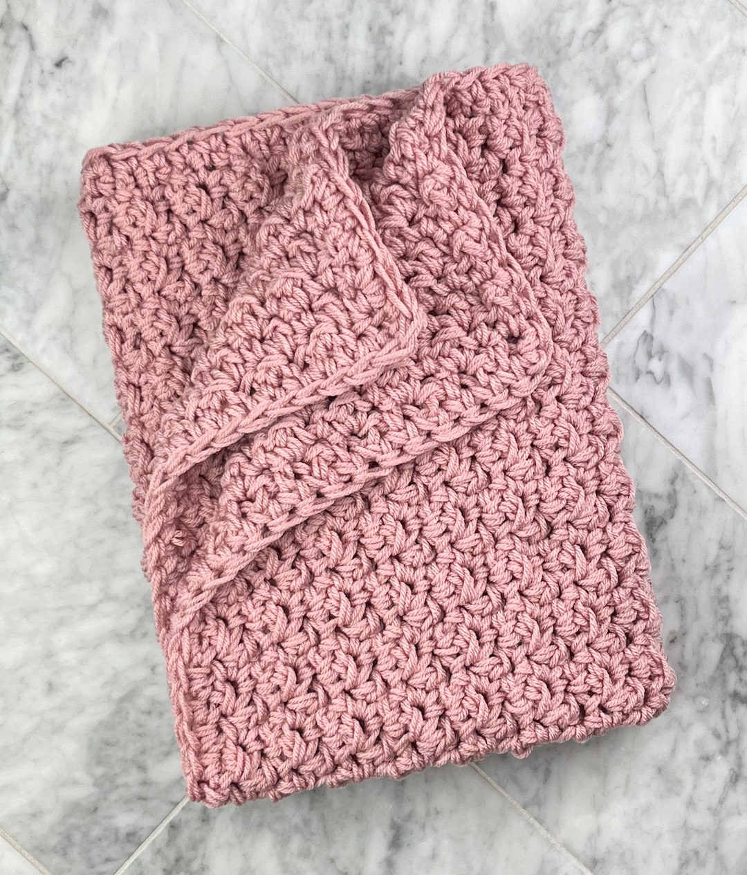 Crochet Baby Blanket, Handmade Baby Blanket, Baby Shower Gift, Blush ...