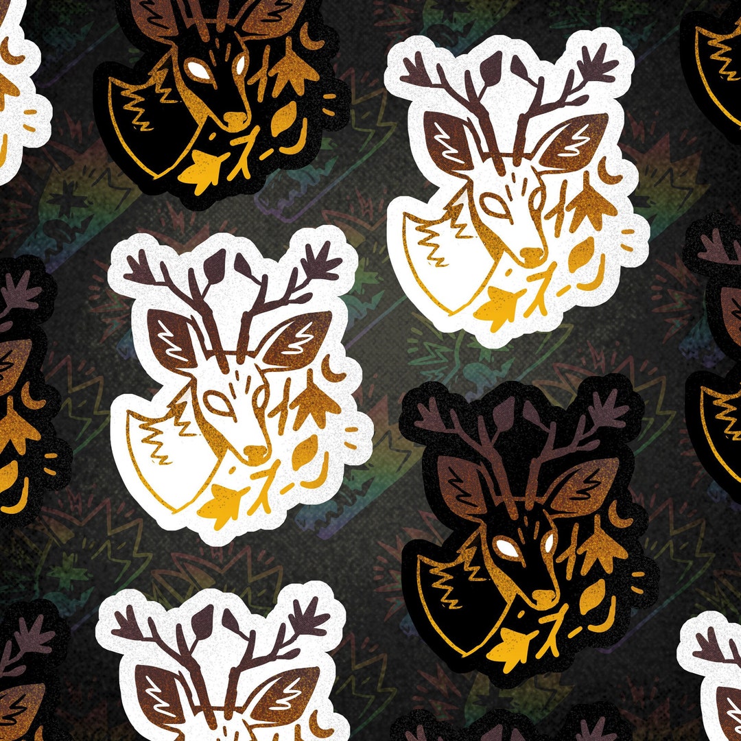 Made-to-order Sticker 0159: Autumn Deer - Etsy