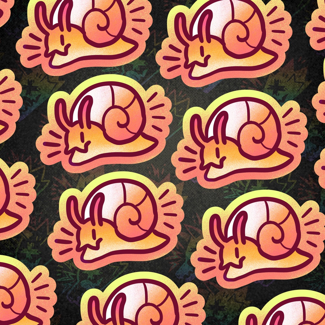 Made-to-order Sticker 0199: Apple Snail - Etsy