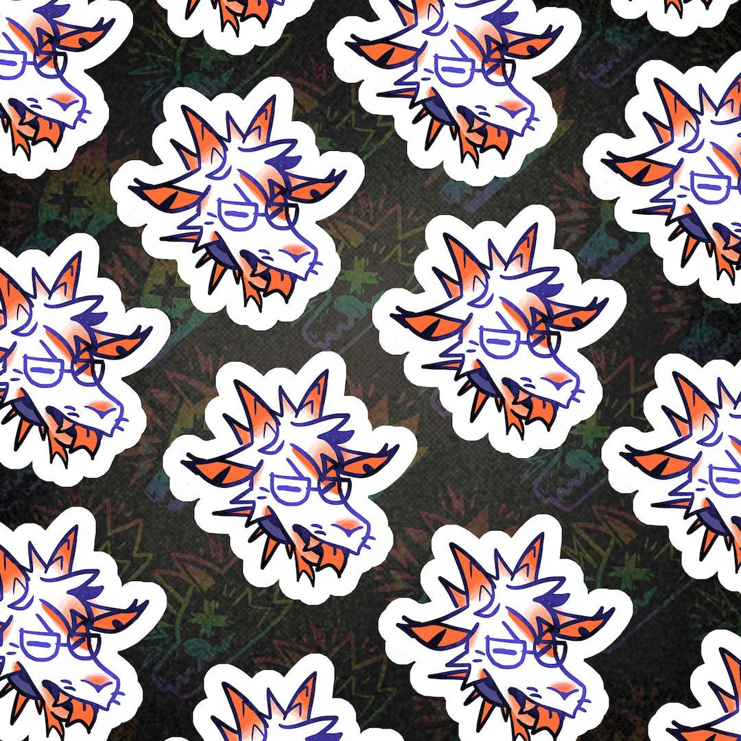 Made-to-order Sticker 0162: Cass Head - Etsy