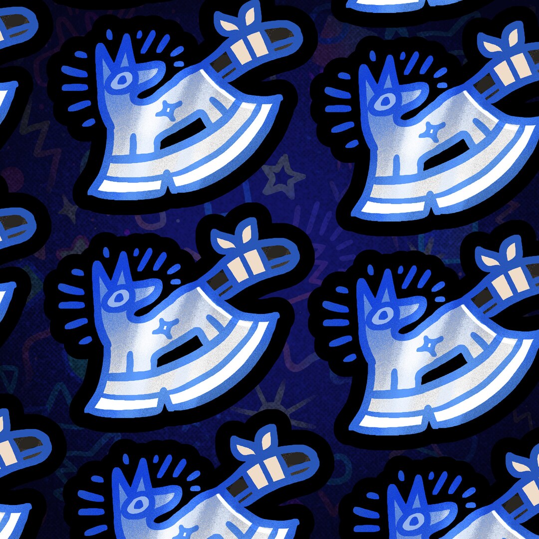 Made-to-order Sticker 0257: Cursed Chopper - Etsy