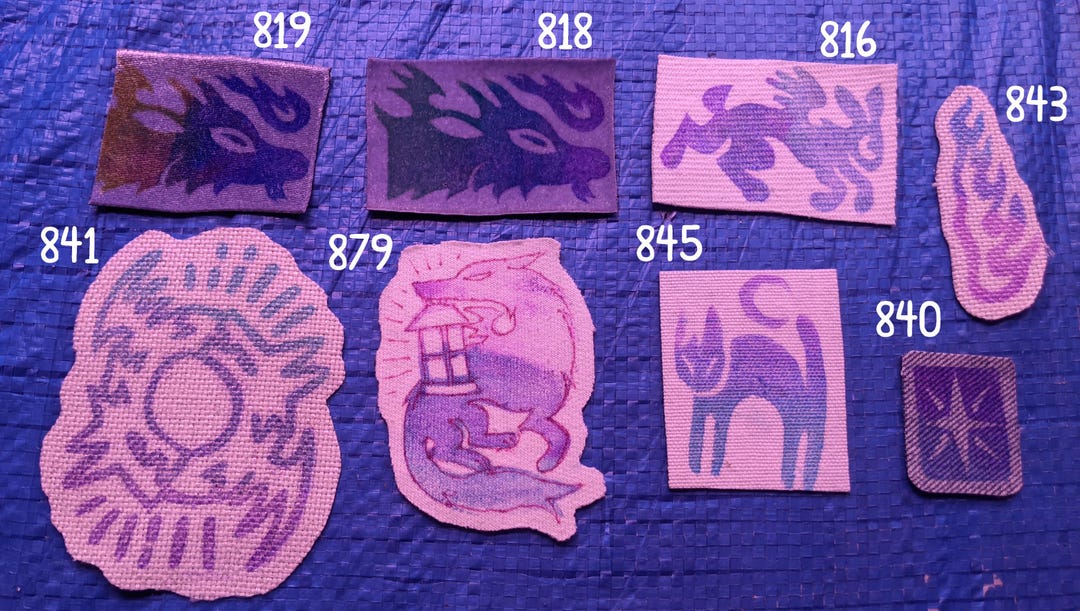 Premade Item Set: Block Print Patch - Etsy