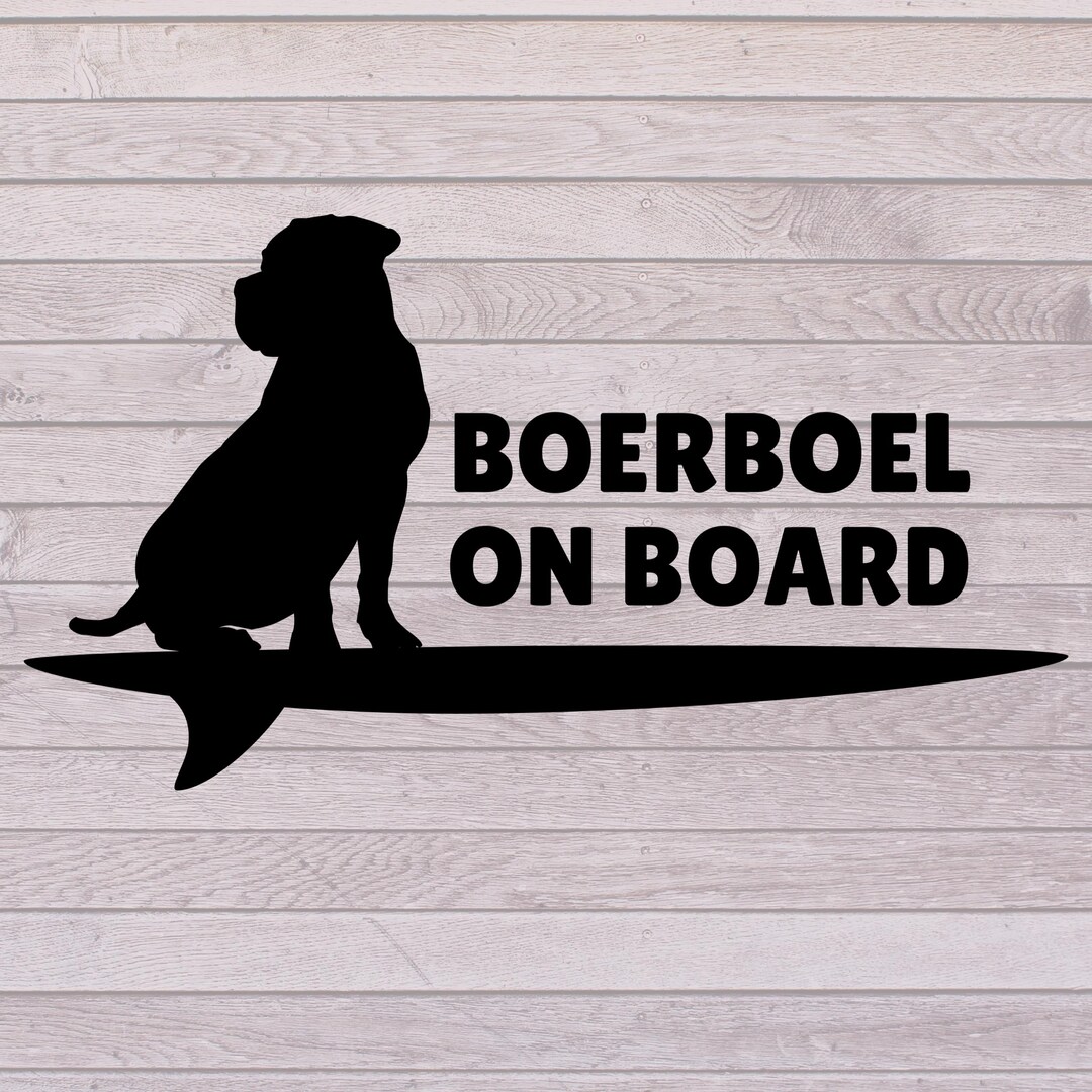 Boerboel on Board Boerboel Decal Boerboel Bumper Sticker - Etsy