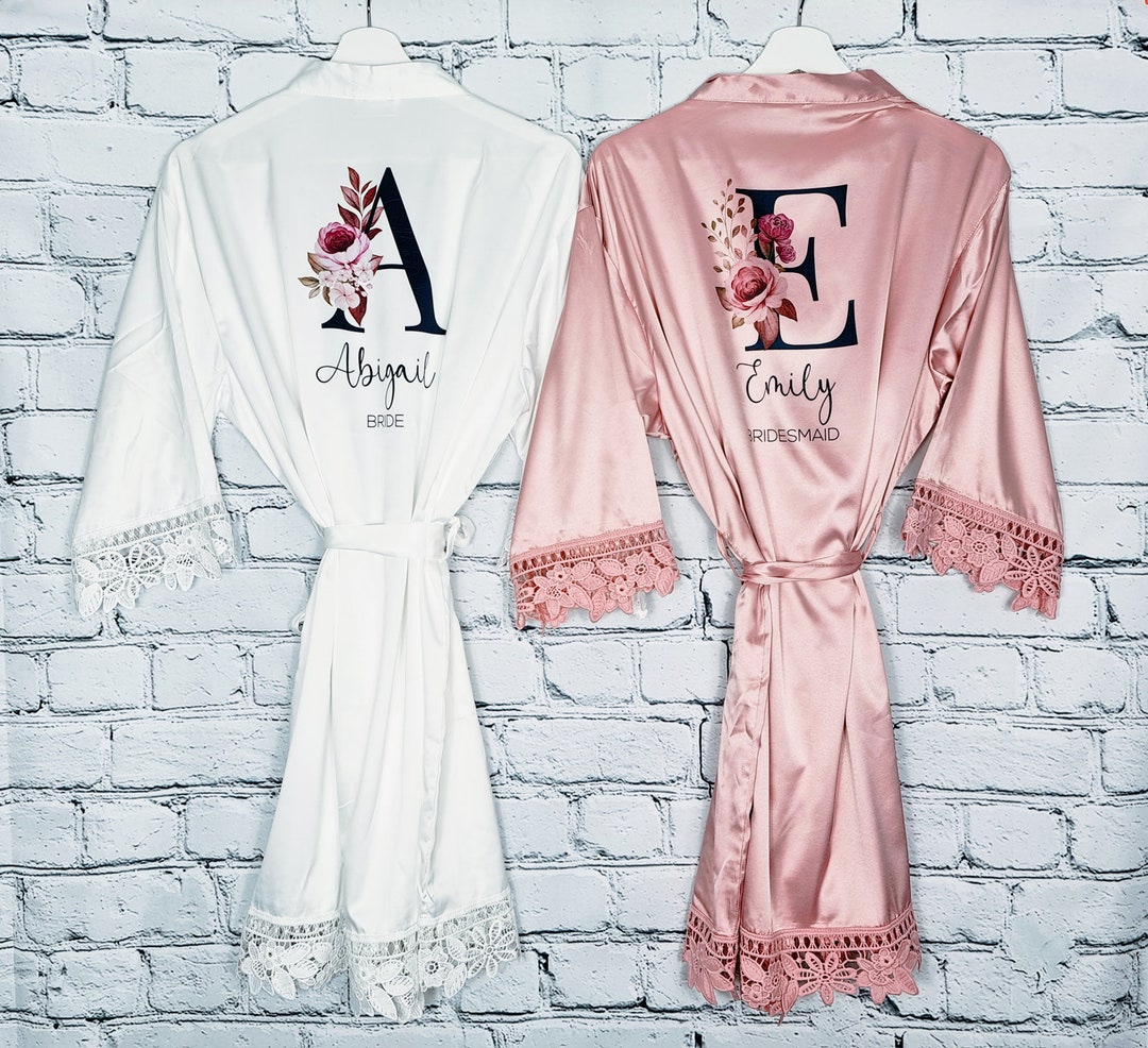 FAST DISPATCH Bridesmaid Robes, Bridal Party Gifts, Bride Robe, Maid of ...