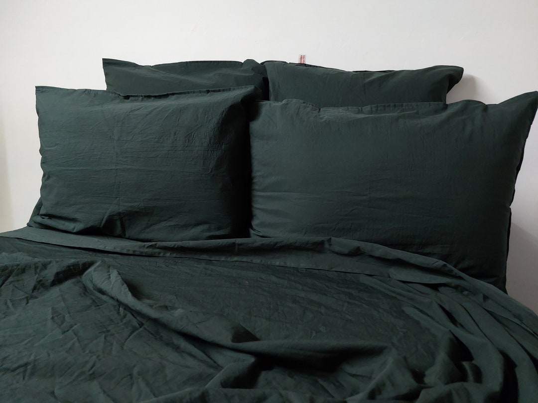 Linen 100% Pure Olive Green Duvet Cover Comforter Duvet Cover Handmade ...