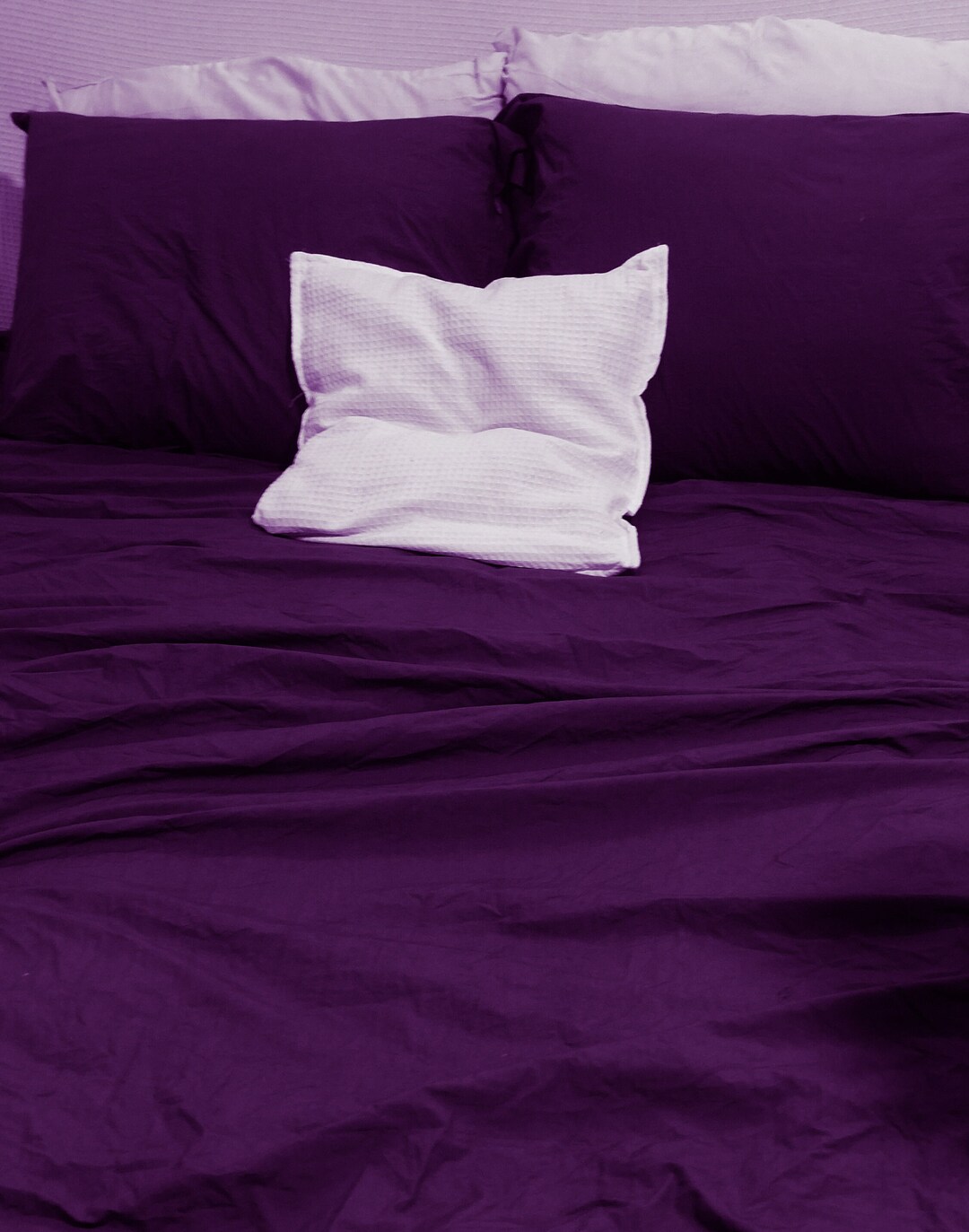 Bohemian Purple Sheet Set /purple Bedding Set /linen Bedding Set / 1 ...