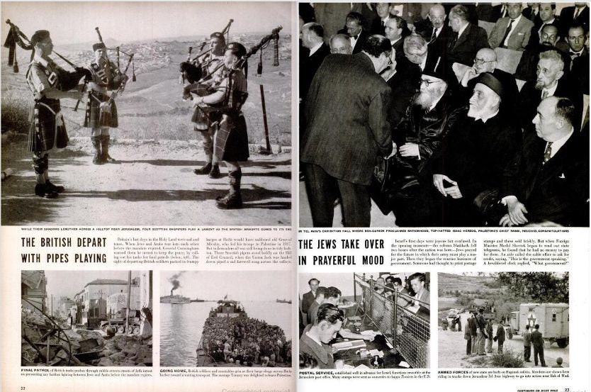 Vintage May 1948 LIFE Magazine W/coverage of David Ben Gurion Declaring ...