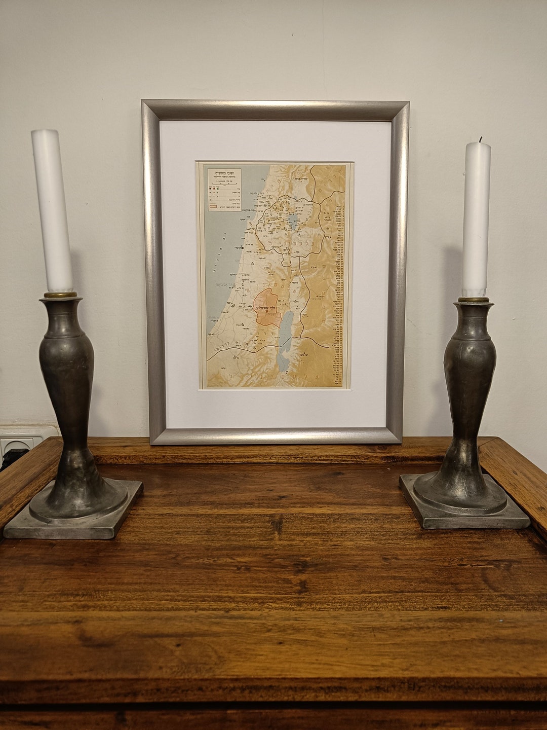 Jewish Settlement in the Talmudic Period | Framed Historic Map Rescued ...