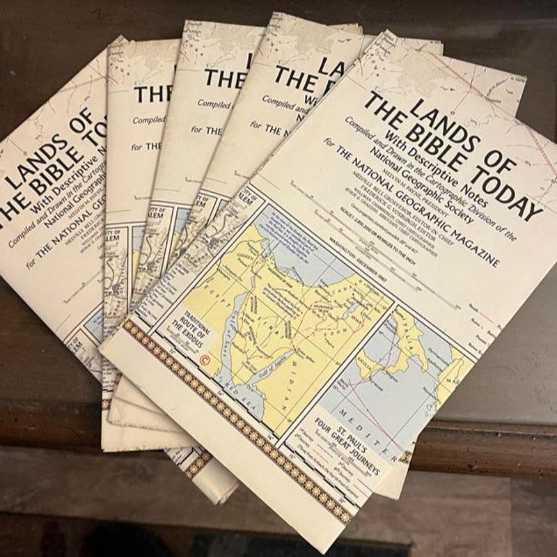 Large Holy Land Maps - Etsy