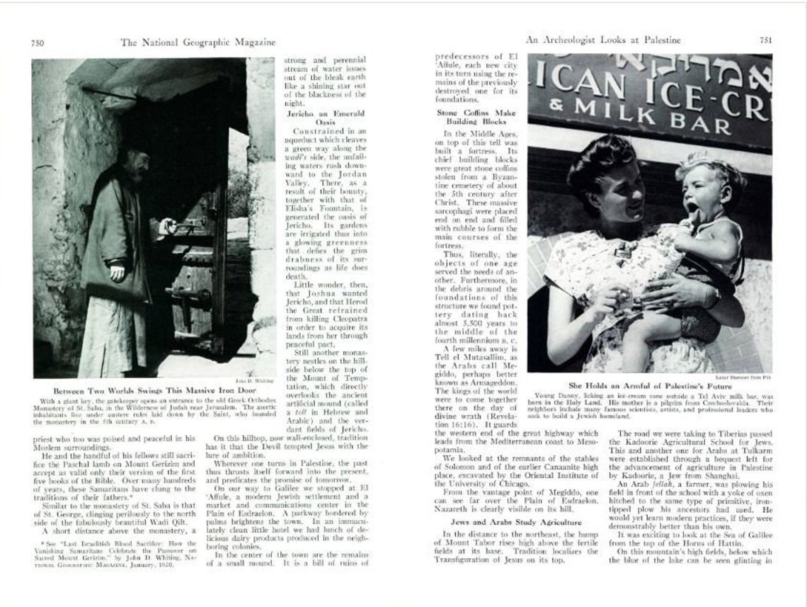 Original 1947 National Geographic Magazine | an Archeologist Looks at ...