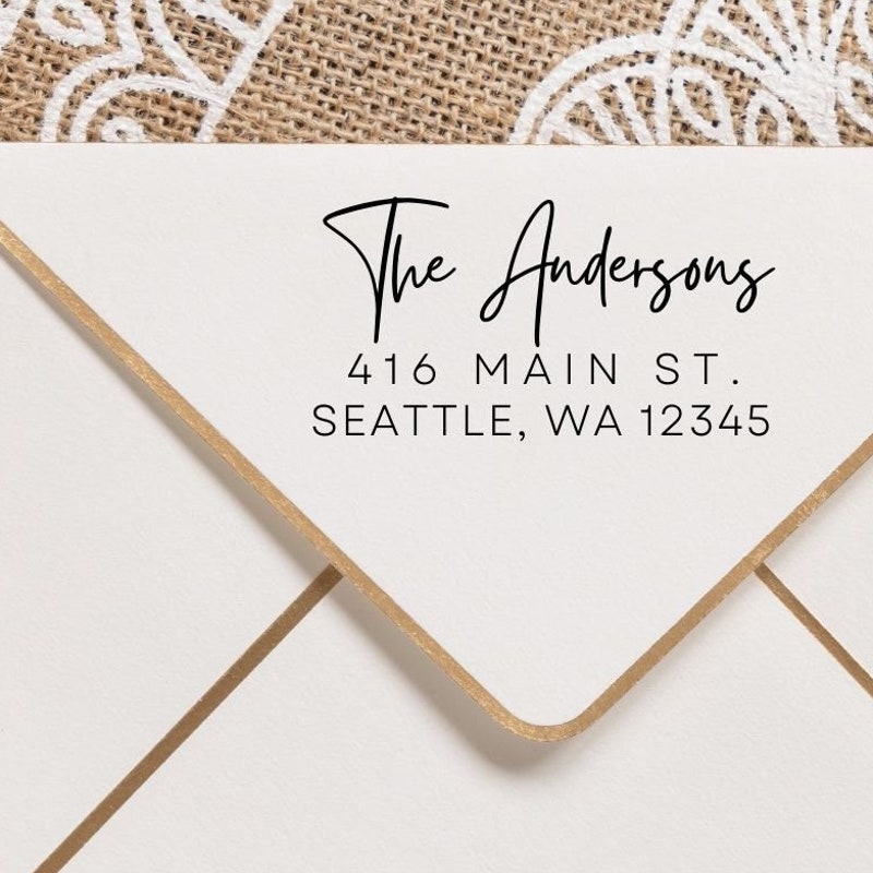 Address Stamp - Etsy