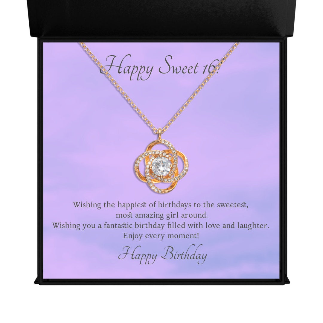 Sweet 16 Jewelry Gift Necklace | Sweet 16 Gift Ideas | Sweet 16 ...