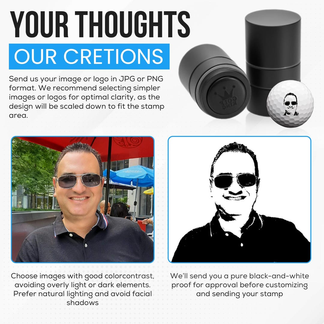 Personalized Golf Ball Stamp Custom Personalized Gifts for Him Golf ...