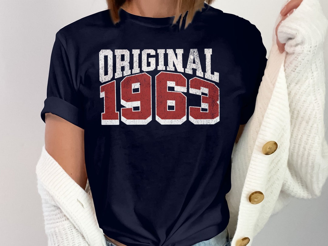 1963 Shirt Original Born in 1963 T-shirt, 61st Birthday Vintage 1963 T ...