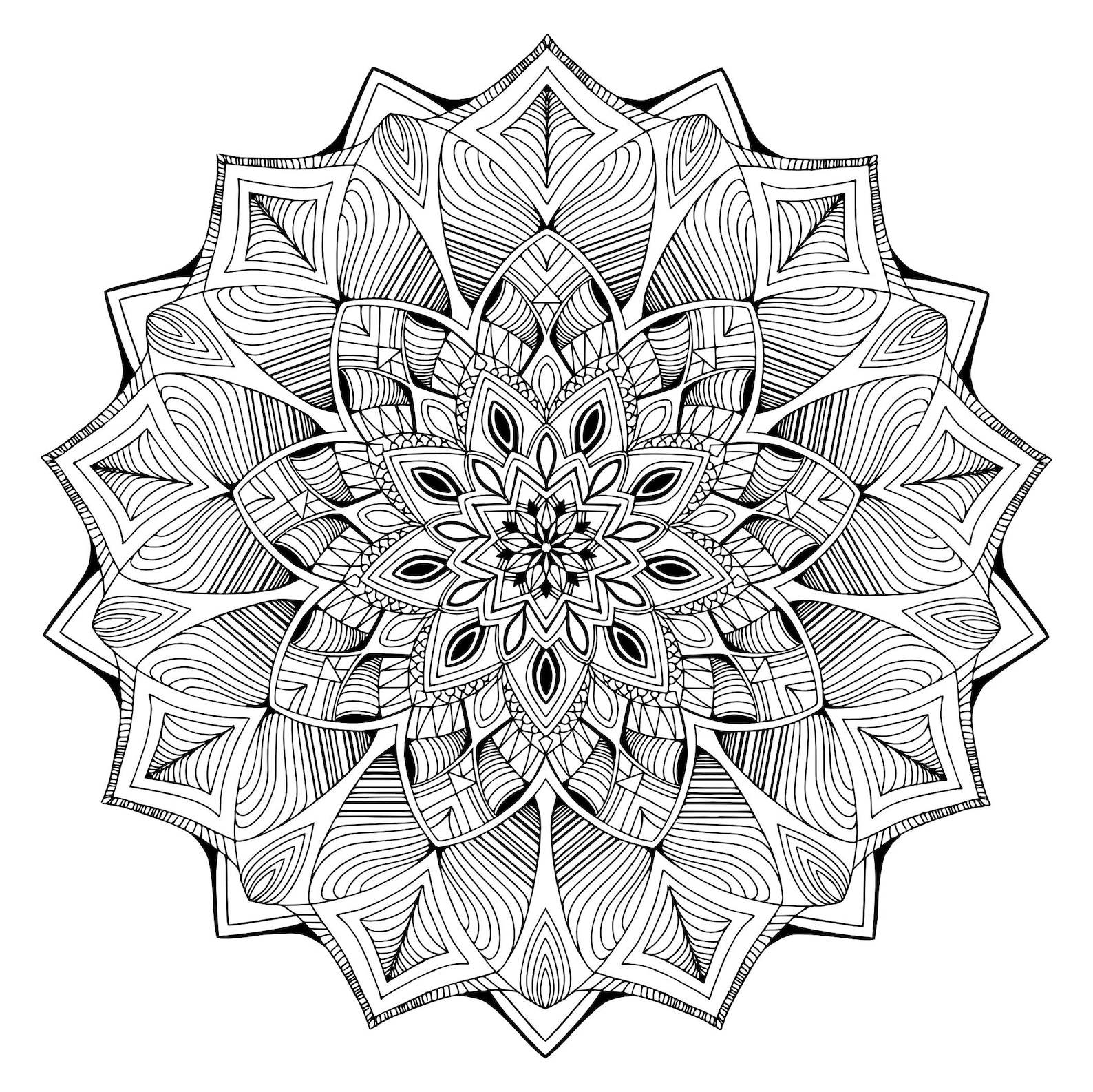 50 Mandala Coloring Pages - Reduces Stress, Anxiety and Depression - Etsy