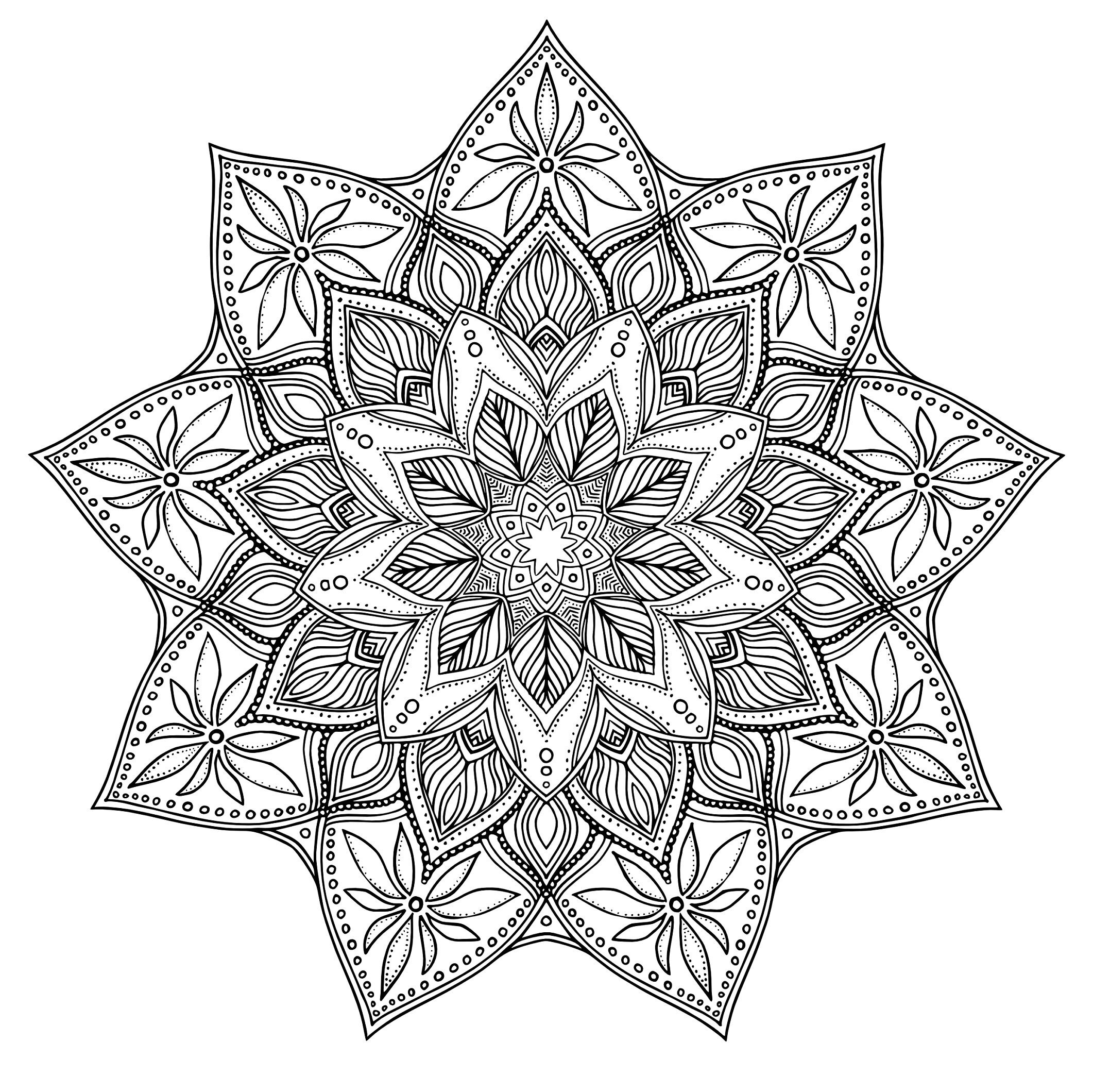 50 Mandala Coloring Pages - Reduces Stress, Anxiety and Depression - Etsy