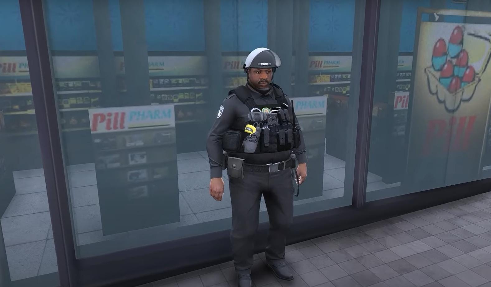 PED - Fat Black Police | Sheriff (FIVEM) - Etsy