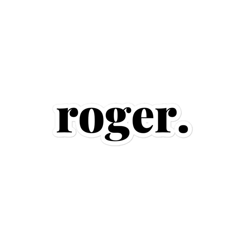 Roger Federer Sticker, Tennis Sticker, Tennis Gifts, Federer Fan ...