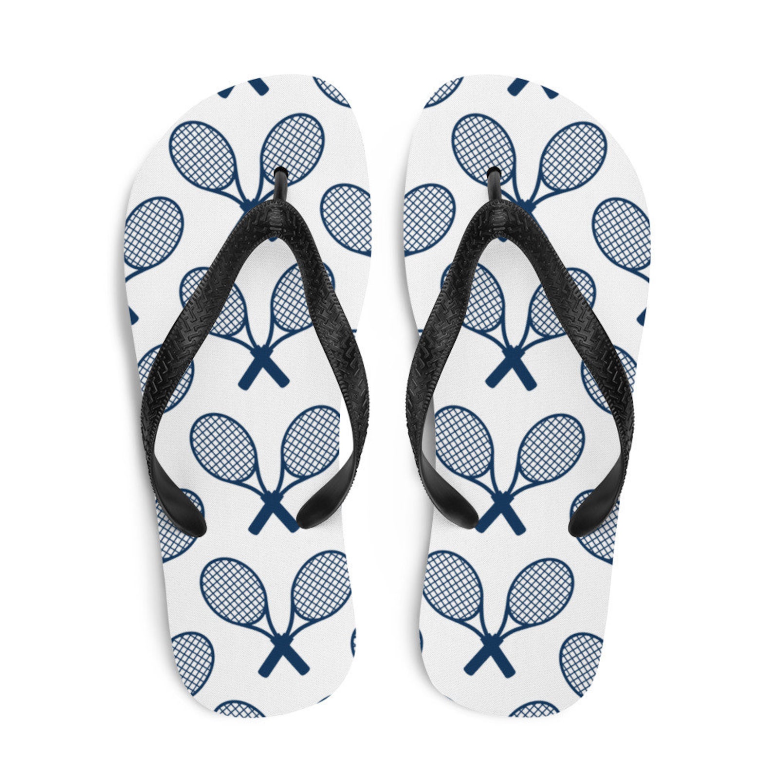 Tennis Racket Flip Flops, Sports Flip Flops for Women, Tennis Gifts for ...