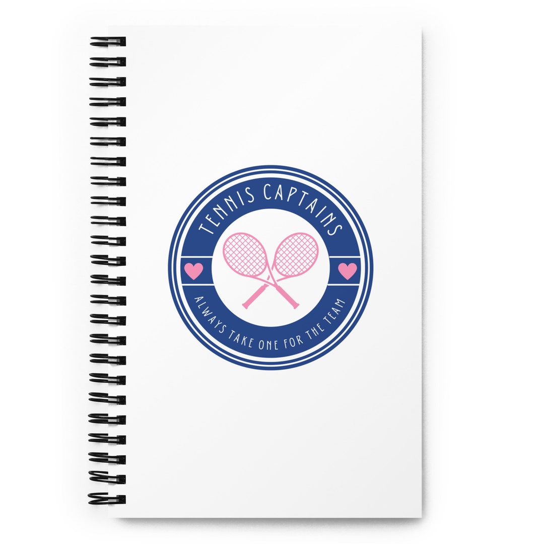 Tennis Notebook, Funny Tennis, Tennis Captain Gifts, Spiral Notebook ...