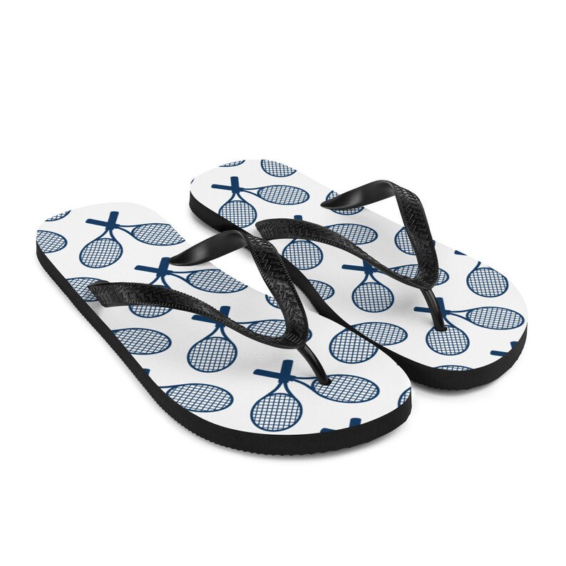 Tennis Racket Flip Flops, Sports Flip Flops for Women, Tennis Gifts for ...