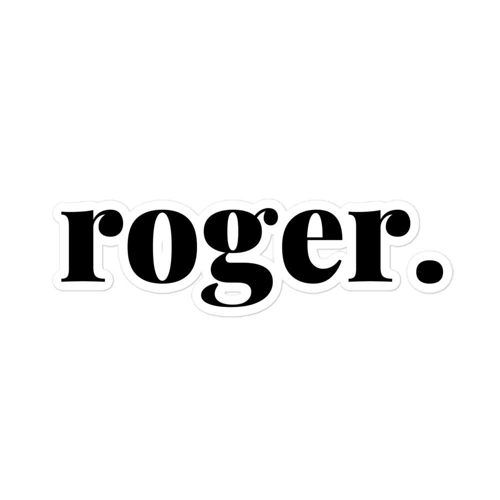 Roger Federer Sticker, Tennis Sticker, Tennis Gifts, Federer Fan ...