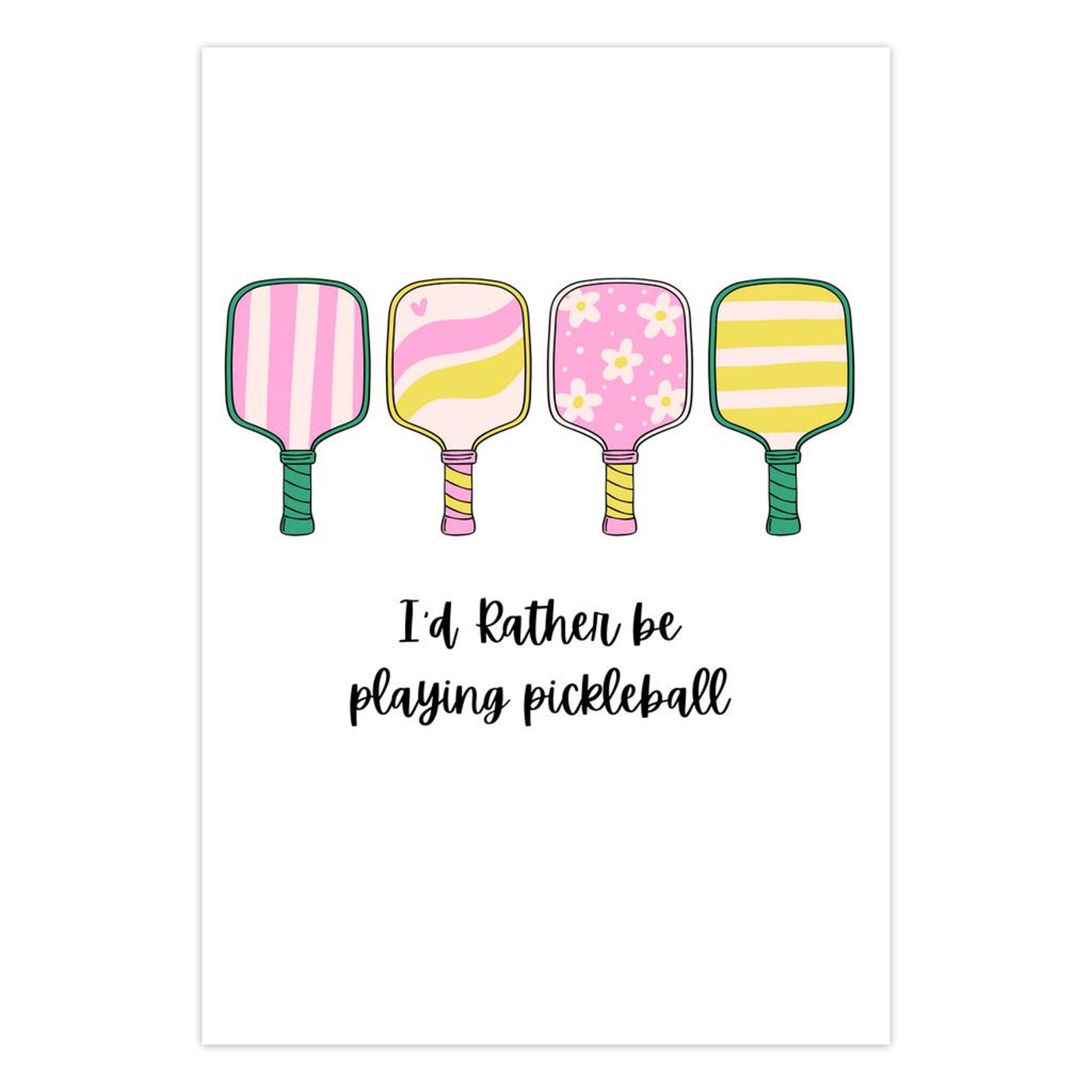 Pickleball Note Cards, Pickleball Stationary, Pickleball Captain Gifts ...